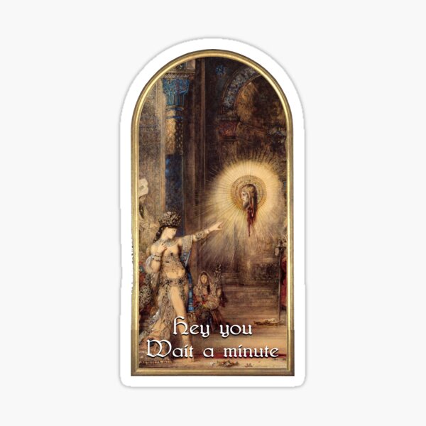 "Hey You Wait A Minute" Sticker for Sale by TheHouseMaster | Redbubble