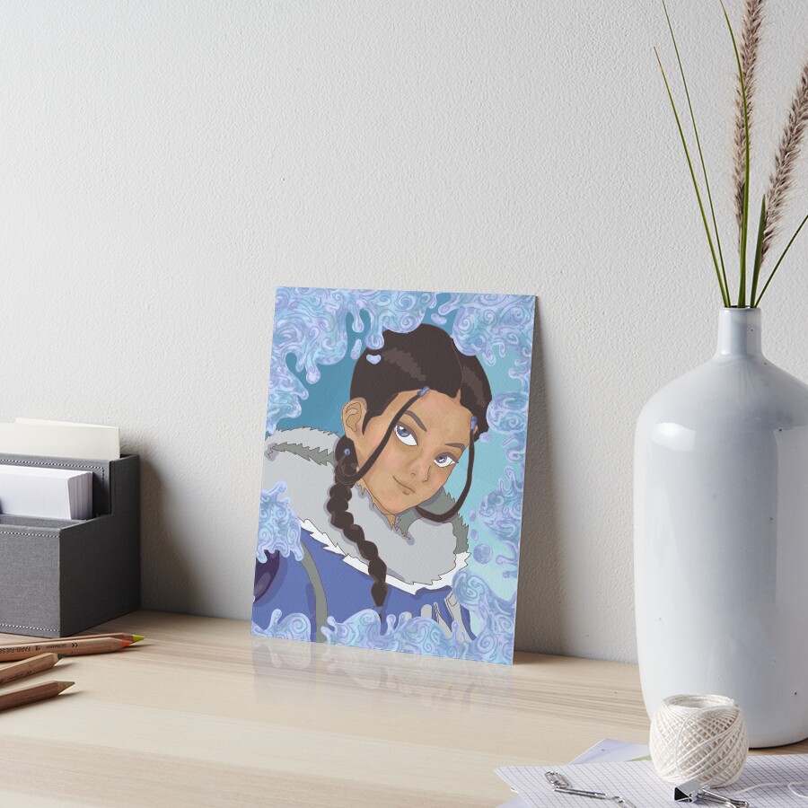 "katara, avatar portrait" Art Board Print by kellbell-create | Redbubble