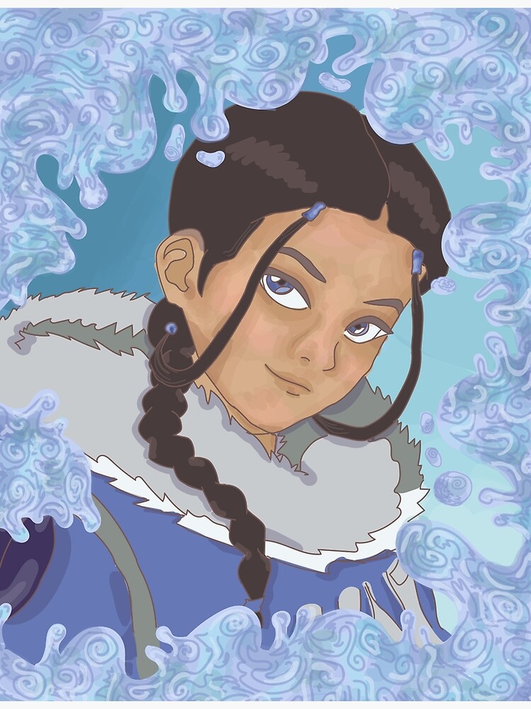 "katara, avatar portrait" Poster for Sale by kellbell-create | Redbubble