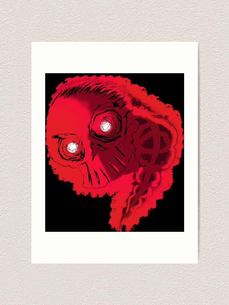 "Angry Skeleton "First Model"" Art Print for Sale by FourPlace | Redbubble