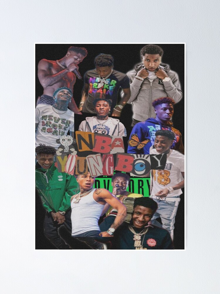"nba youngboy" Poster for Sale by nanystarart | Redbubble