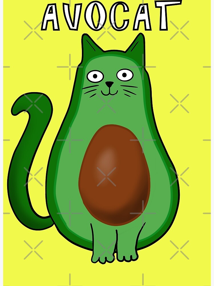 "Avocat, cute funny design." Poster for Sale by IloveMonsters | Redbubble
