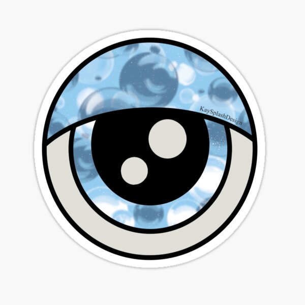 " Bubble Eyeball " Sticker for Sale by KaySplashDesign | Redbubble