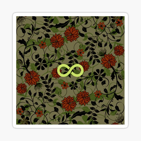 "Infinity Bloom" Sticker for Sale by Rumrabbit82 | Redbubble