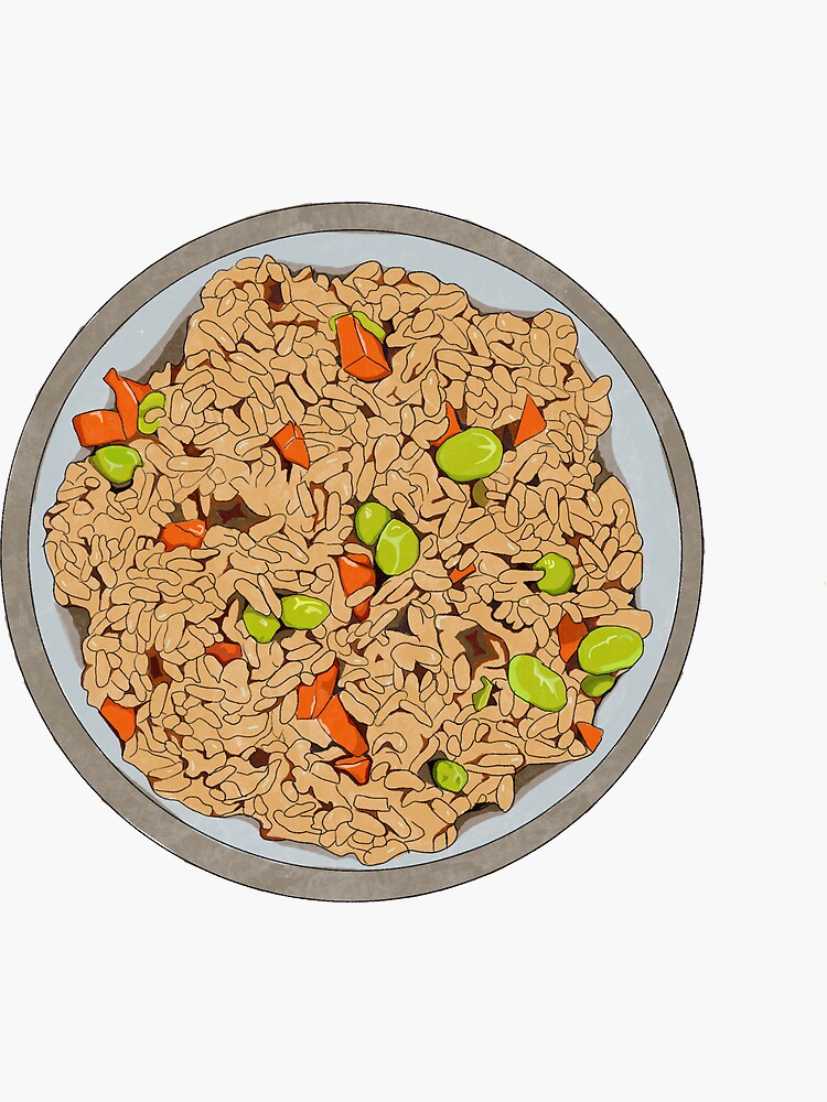 "Fried Rice" Sticker for Sale by willowjtaylor | Redbubble