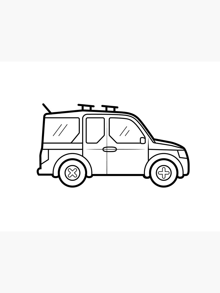 "Honda Element (Outline)" Poster for Sale by StickemAnya | Redbubble