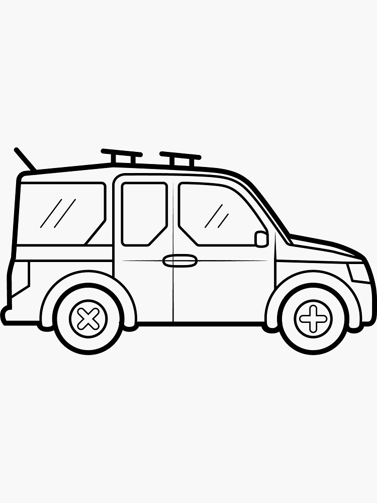 "Honda Element (Outline)" Sticker for Sale by StickemAnya | Redbubble