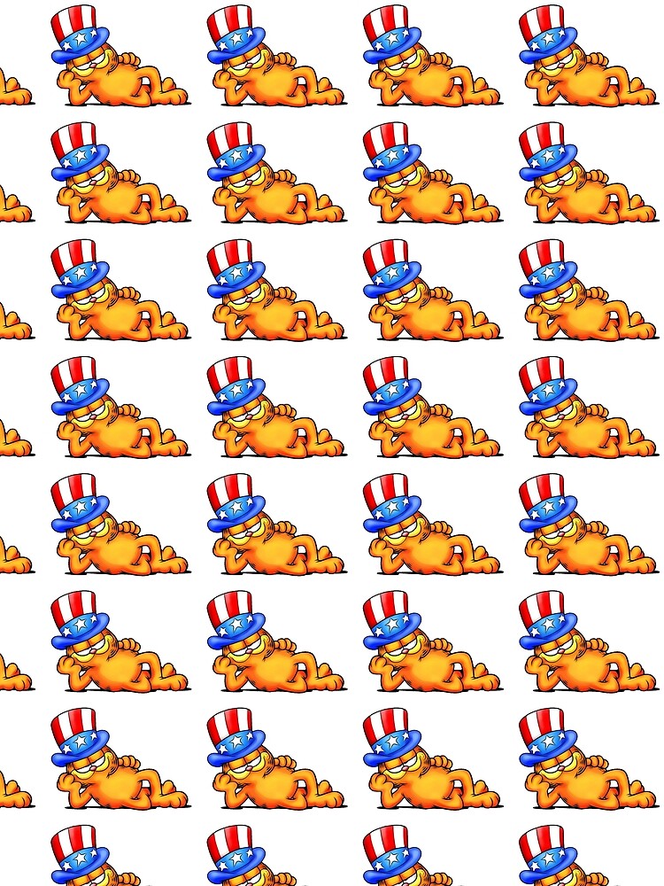 "Garfield 4th July, Indepenence Day, 80s retro cartoon" Scarf by ...