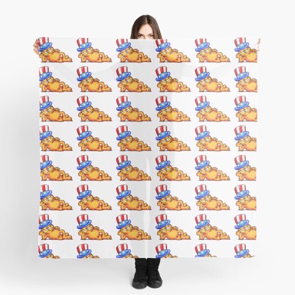 "Garfield 4th July, Indepenence Day, 80s retro cartoon" Scarf by ...