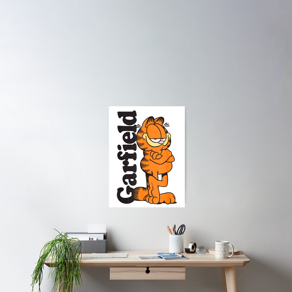 "Garfield face anime" Poster for Sale by brett5534 | Redbubble