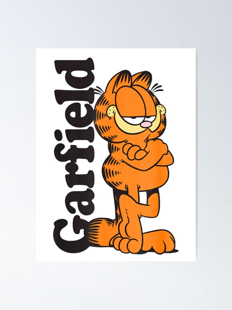 "Garfield face anime" Poster for Sale by brett5534 | Redbubble