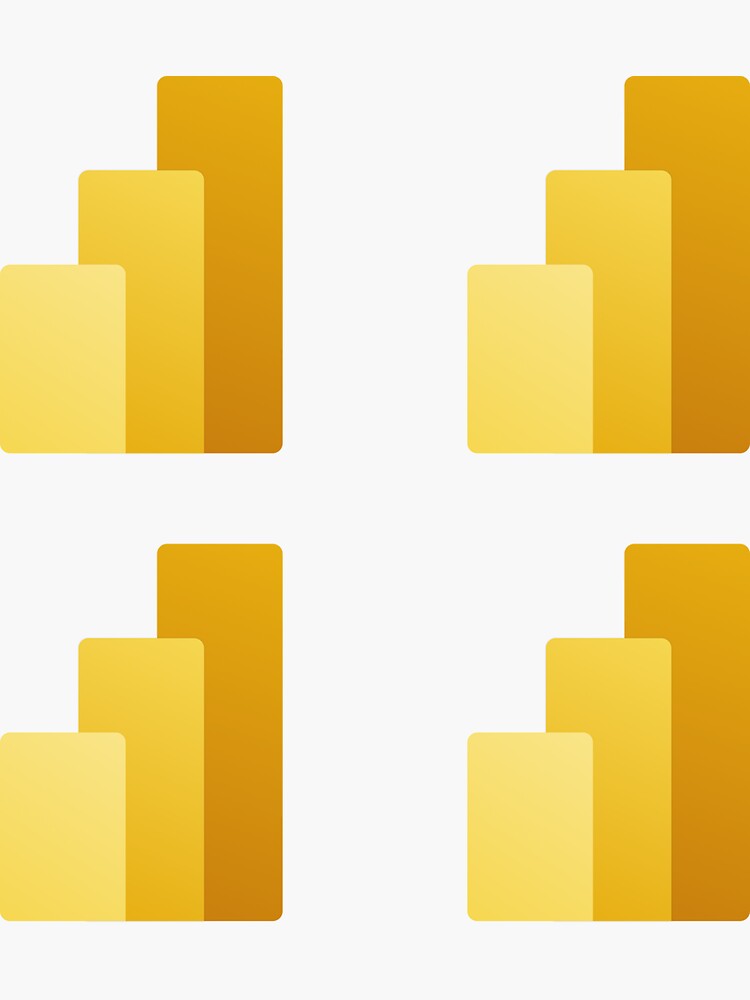 "New Power BI Logo Pack (Icons)" Sticker for Sale by kiewic | Redbubble
