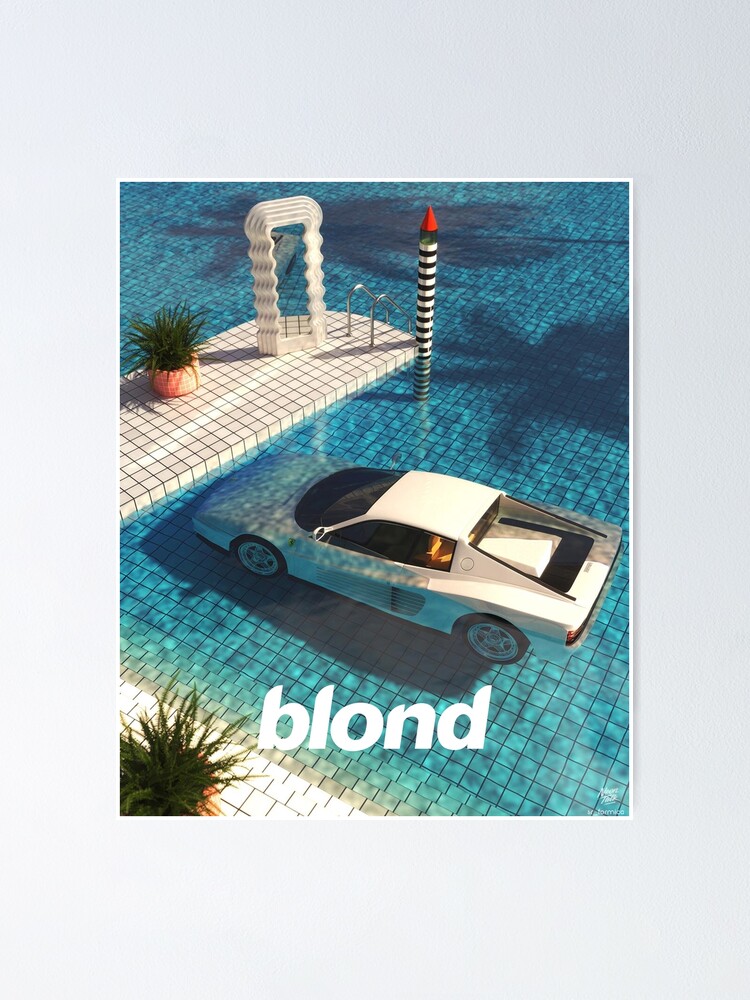 "Frank Car On The Pool" Poster for Sale by robertloveless | Redbubble