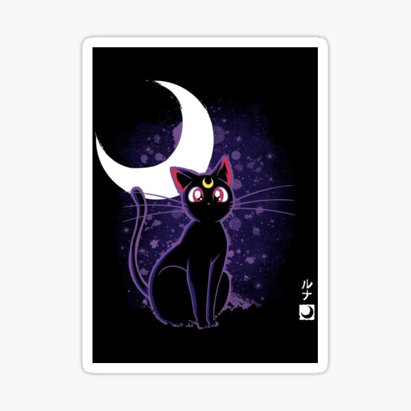 "Luna" Sticker for Sale by I-Lov3-Anime | Redbubble