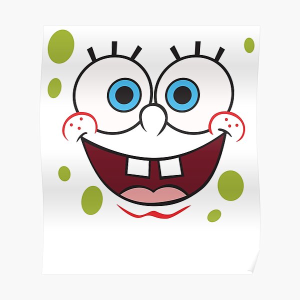 "SpongeBob Squarepants Face" Poster for Sale by SalinaUsArt | Redbubble