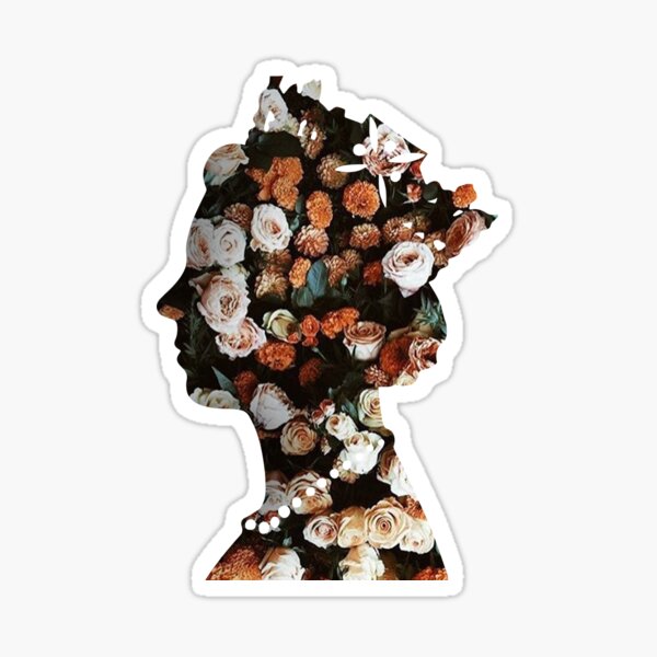 "Flowers Collage Art Queen" Sticker for Sale by Mnightsa | Redbubble