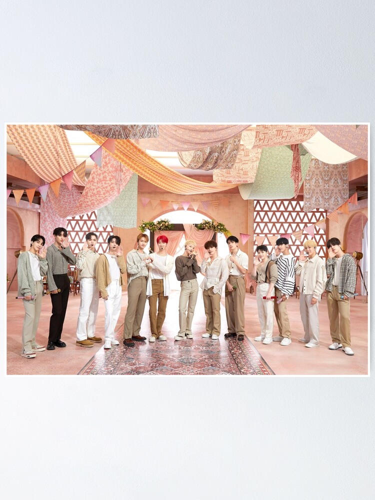 "SEVENTEEN" Poster for Sale by Chubiblue | Redbubble