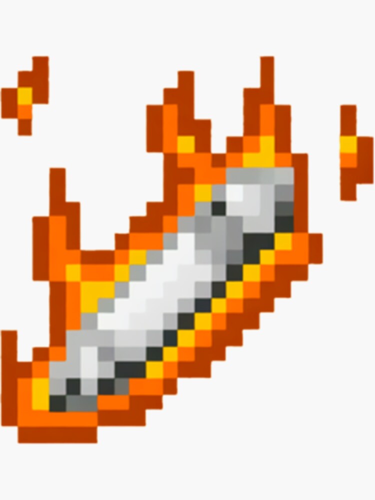 "Alan Becker Flaming Pencil " Sticker for Sale by DecalDecor | Redbubble