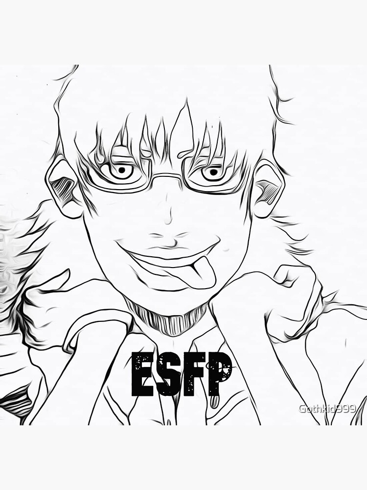 "ESFP Anime Girl" Sticker for Sale by Gothkid999 | Redbubble
