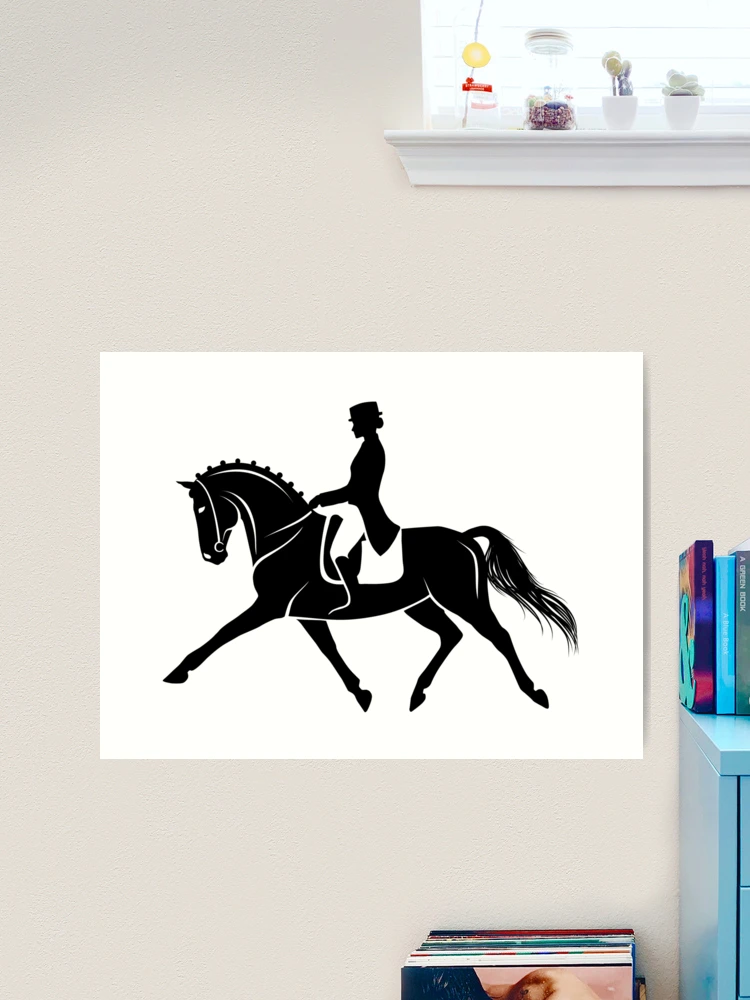 Dressage Extended Trot Silhouette