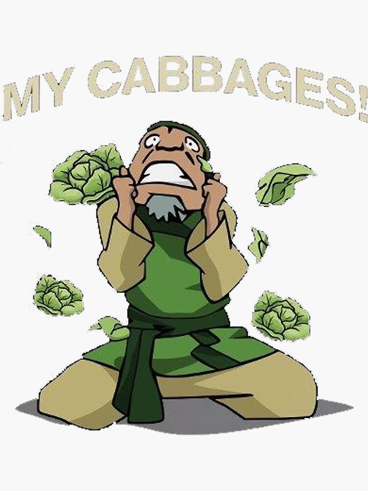 "Mesmerizing Cabbage Guy Design" Sticker for Sale by wimsya | Redbubble