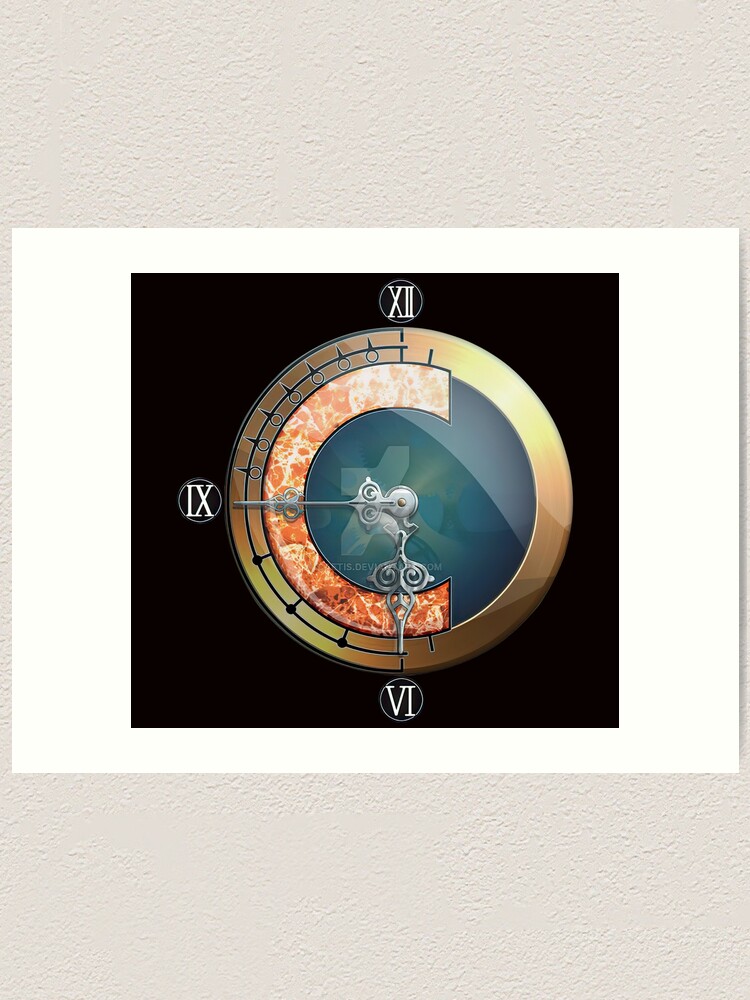 "Chrono trigger clock gaming logo" Art Print for Sale by fayebass ...