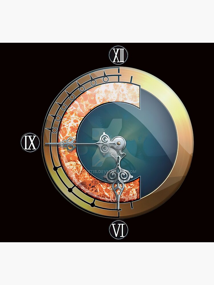 "Chrono trigger clock gaming logo" Art Print for Sale by fayebass ...