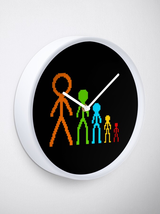 "Alan Becker Pixel Sticks " Clock for Sale by DecalDecor | Redbubble