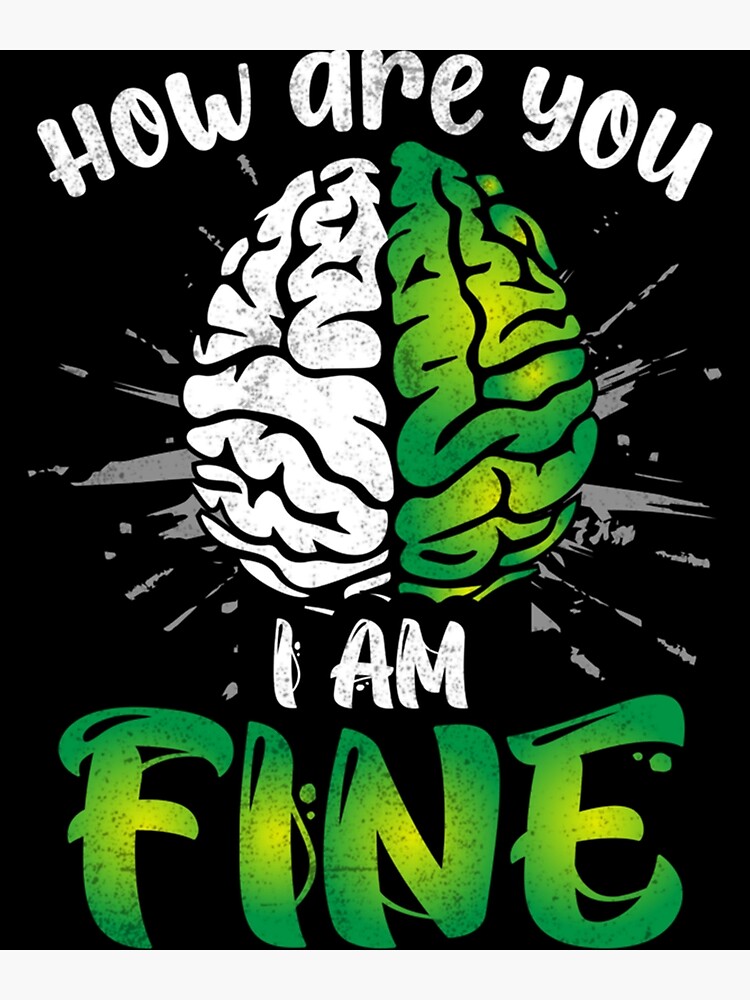 "Green Mental Health Awareness Stigma Month " Poster for Sale by ...