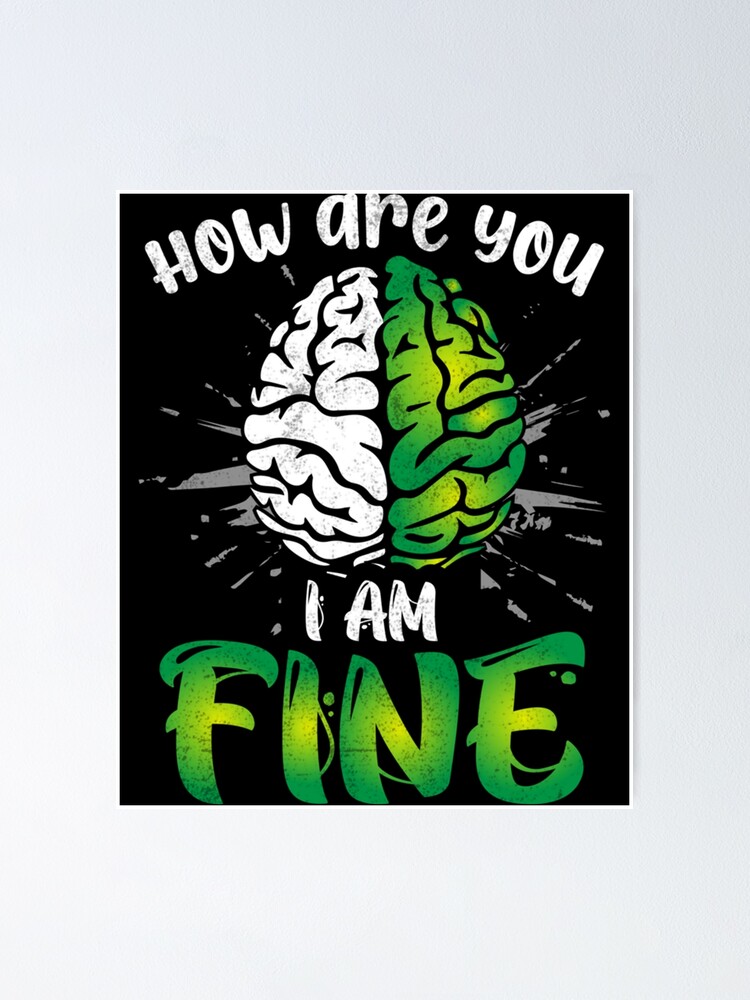 "Green Mental Health Awareness Stigma Month " Poster for Sale by ...