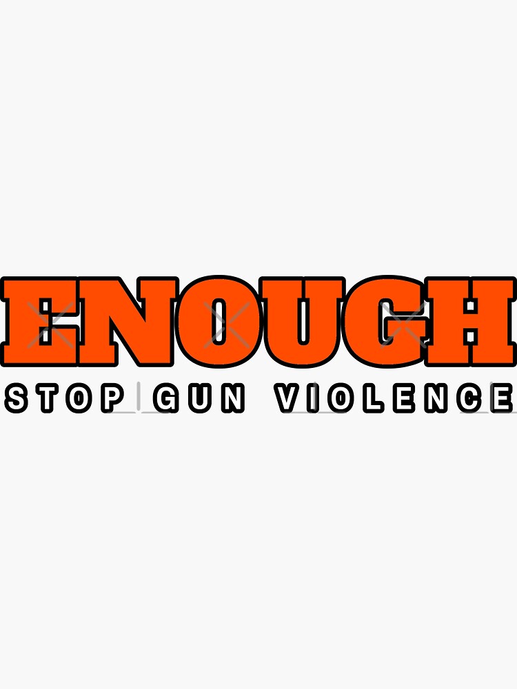 "Stop Gun Violence" Sticker by dennystee | Redbubble
