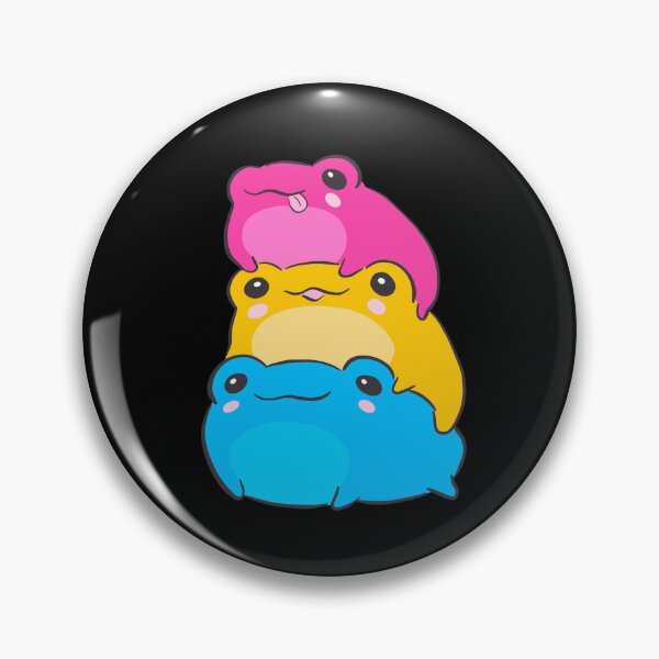 "Pansexual Flag Color Frogs Subtle Pan Pride LGBTQ Aesthetic- Pan Pride ...