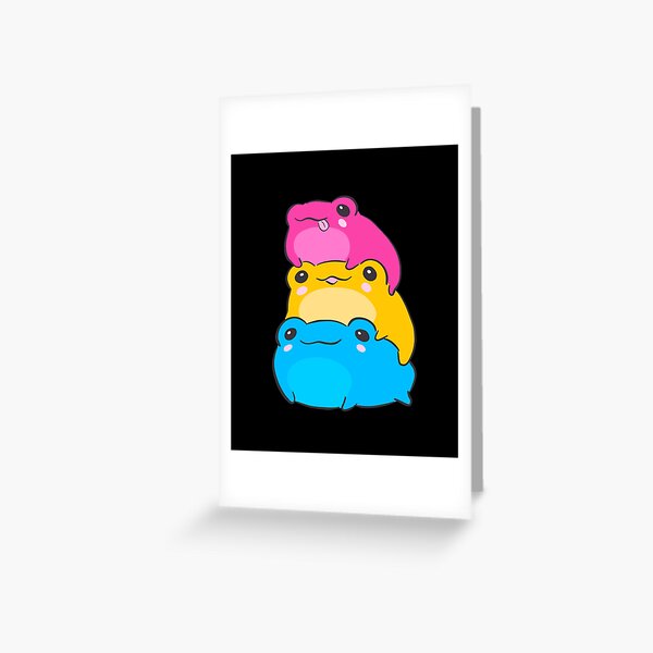 "Pansexual Flag Color Frogs Subtle Pan Pride LGBTQ Aesthetic- Pan Pride ...