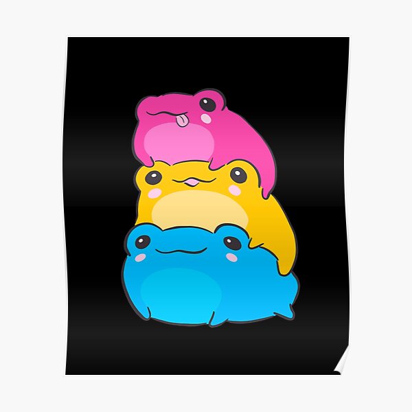 "Pansexual Flag Color Frogs Subtle Pan Pride LGBTQ Aesthetic- Pan Pride ...