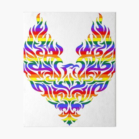 "A FLAME DESIGN IN LGBTQ RAINBOW COLOURS. LGBTQ THEME" Art Board Print ...