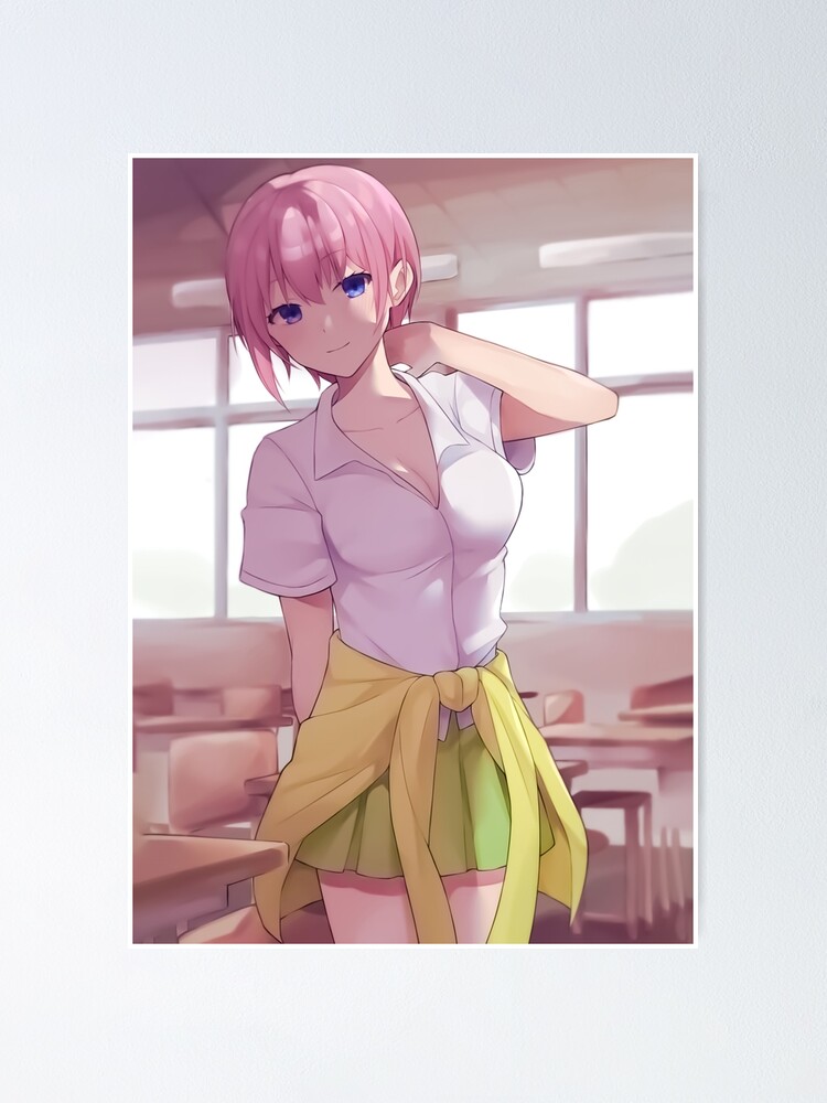 Póster «Ichika Nakano Los quintillizos por excelencia Dibujo» de antioneart | Redbubble