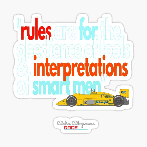 "C.CHAPMAN quote No.3" Sticker for Sale by RACECAR9572 | Redbubble