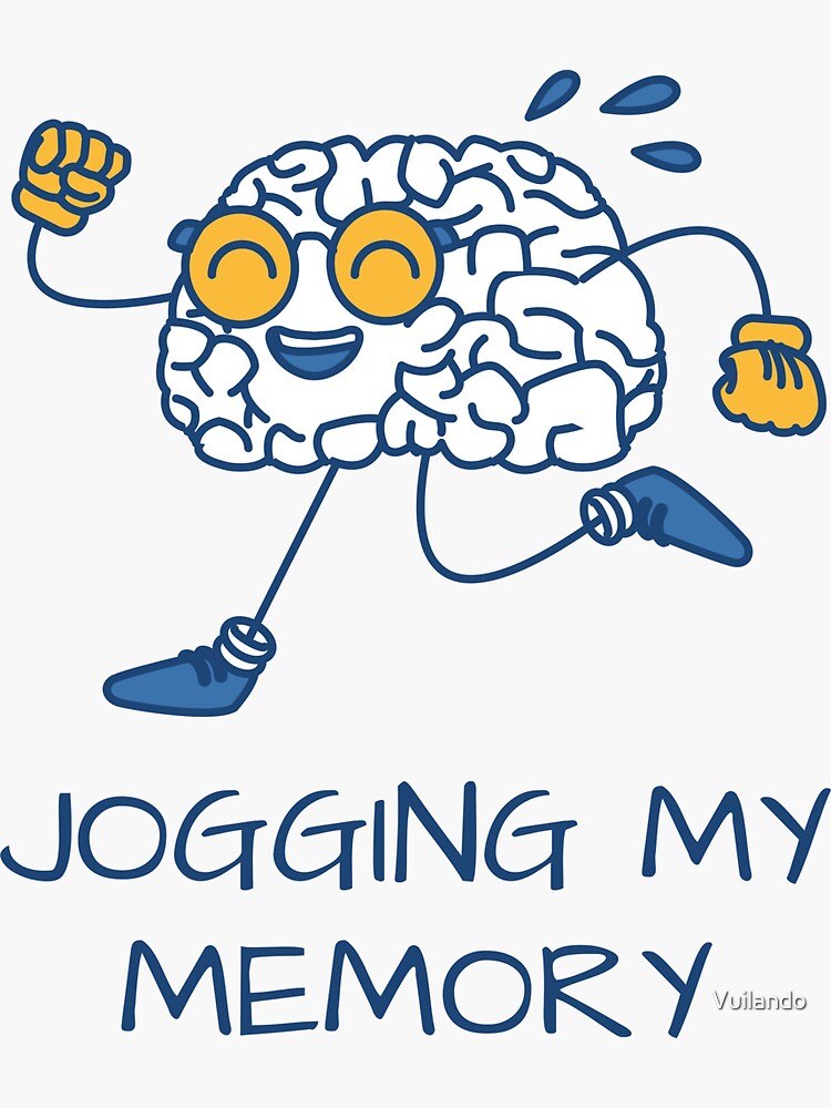 Pegatina «Jogging mi memoria | Correr juegos de palabras | Juegos de ...