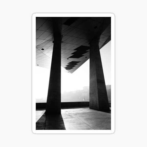 "Concrete and steel in Confluence, Lyon" Sticker by CarolinaReina ...