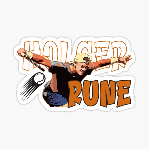 "Holger Rune" Sticker for Sale by Hariskinner | Redbubble