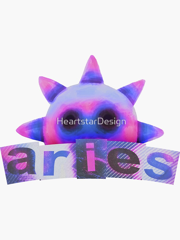 ""aries" PINK SUN - Aries of Wunderworld" Sticker for Sale by ...