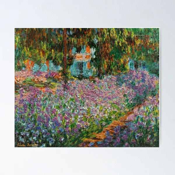 Irises in monet's garden store