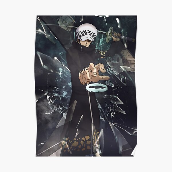 "One Piece Law" Poster by AnthonyCoraine | Redbubble