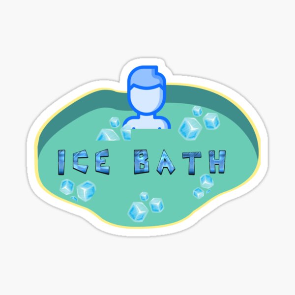 "ICE BATH " Sticker for Sale by JaredCasciolee9 | Redbubble