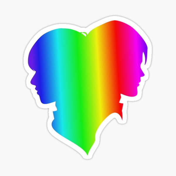 "pride allyship cute gay love stickers and t-shirts" Sticker for Sale ...