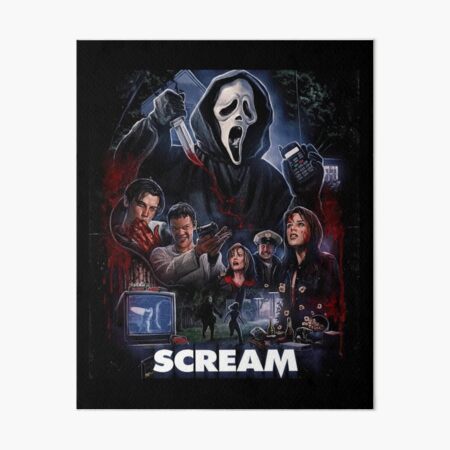 "Scream horror movie artwork " Art Board Print by WeasleyRobyn | Redbubble