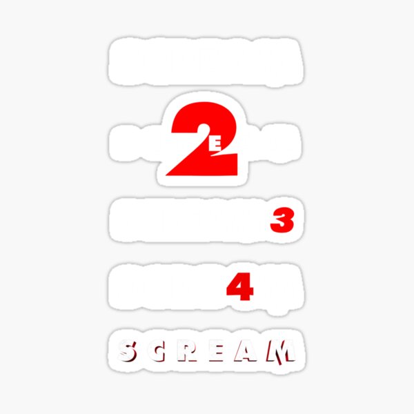 "Scream Movie Series Logos " Sticker for Sale by WeasleyRobyn | Redbubble