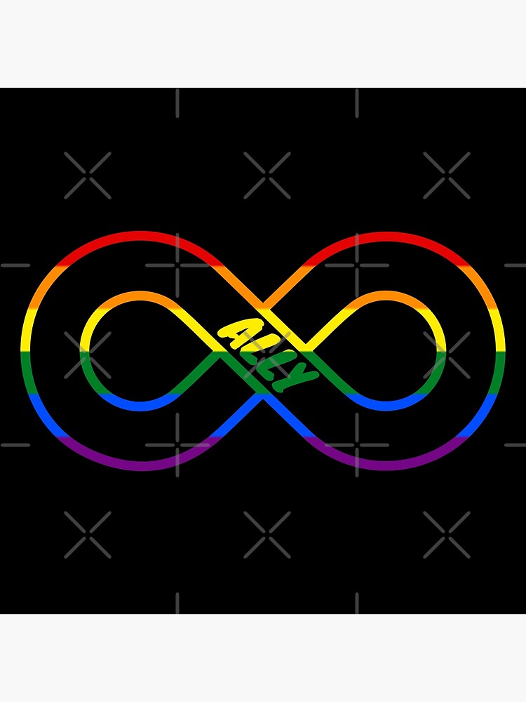"Pride Ally Infinity Symbol" Poster for Sale by DeadBishop | Redbubble