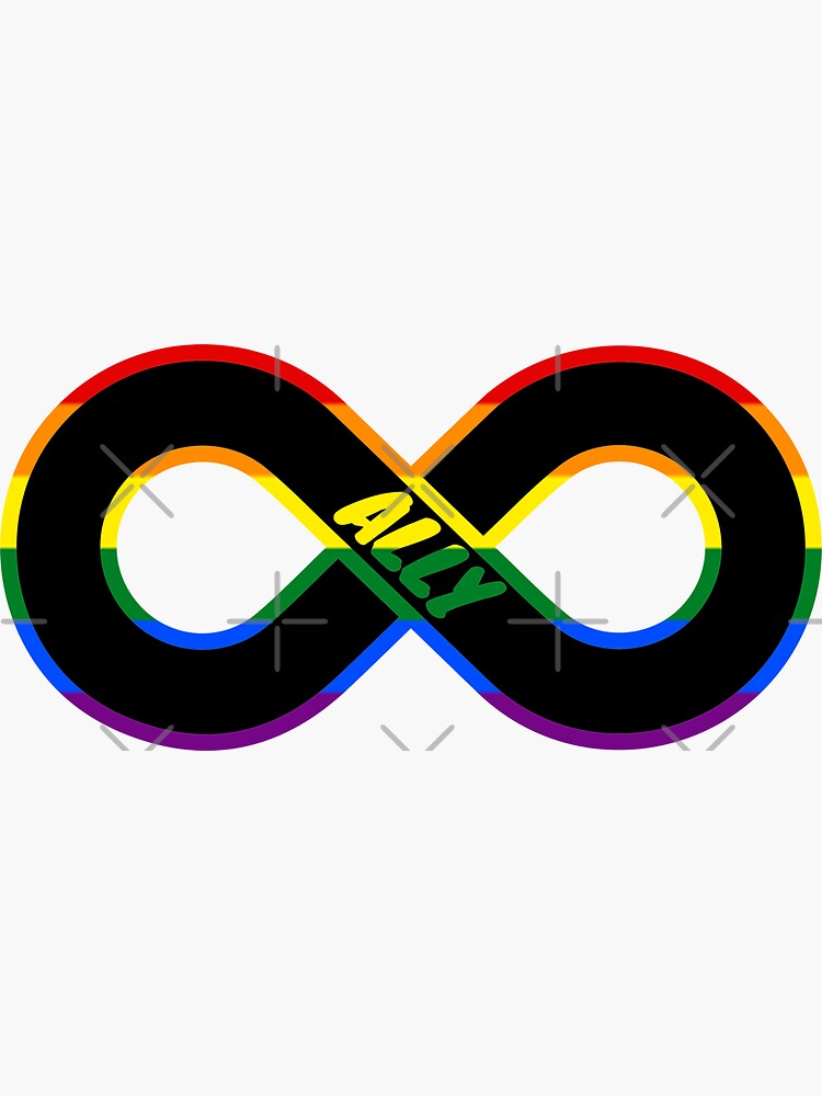 "Pride Ally Infinity Symbol" Sticker for Sale by DeadBishop | Redbubble