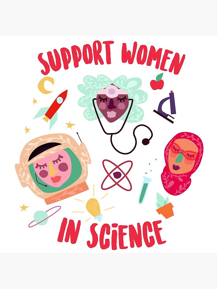 "Support Women in Science" Canvas Print for Sale by DesignLagartija ...